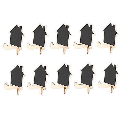 Operitacx 10pcs Wedding Signs Table Chalkboard Sign Place Blackboard Countertop Chalkboard Sign Mini Chalkboard Label Signs Mini Blackboard Easels Chalkboard Signs Small Board Desktop Wood