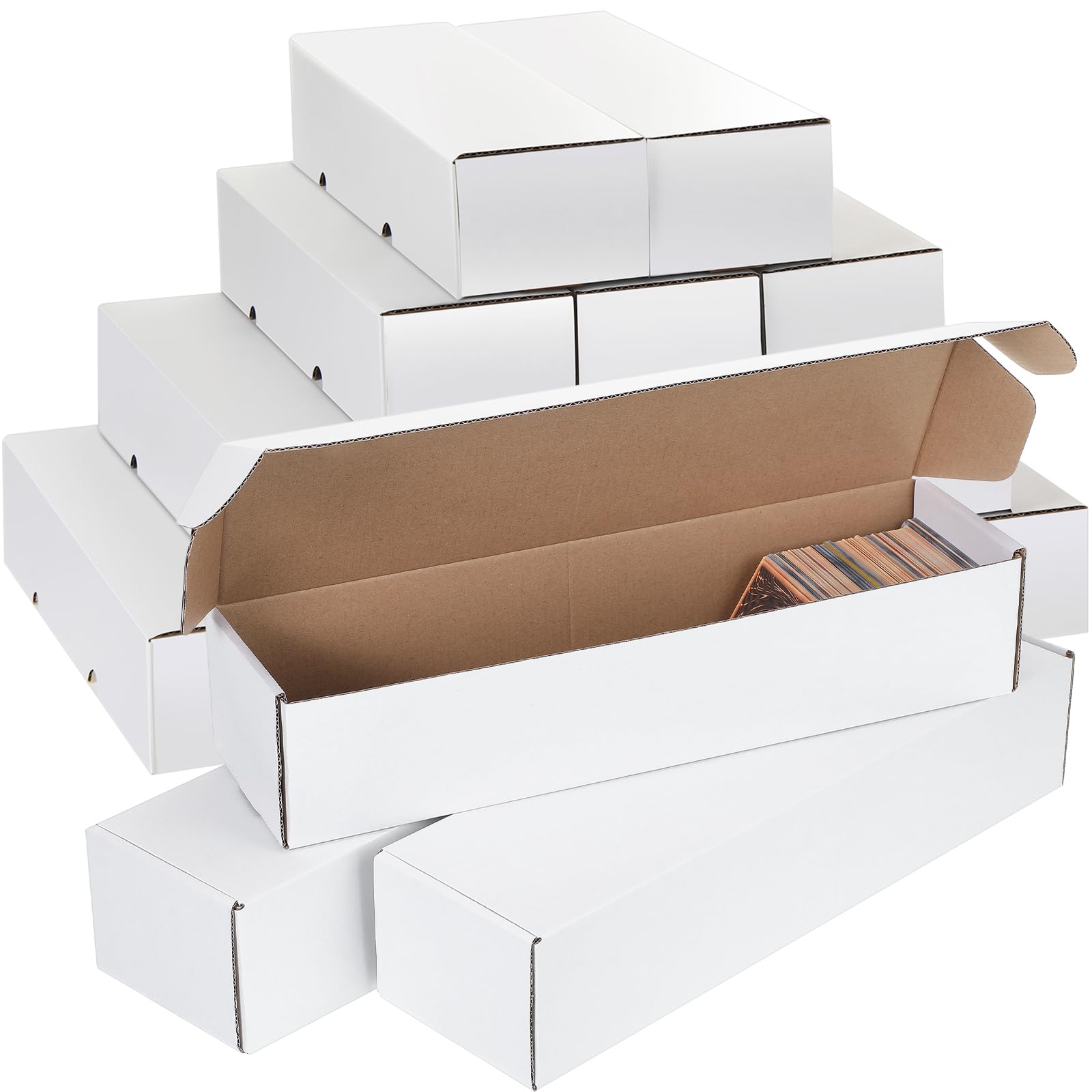 Yexiya 3 Pcs 800-Count Storage Box Card Holders for Trading Cards Sports Card Collector Box Trading Card Organizer for Trading Gaming Sports Cards Collecting