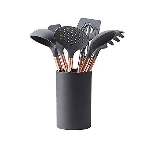 LMMDP Silicone Kitchenware Non-stick Cookware Cooking Tool Spatula Ladle Egg Beaters Shovel Spoon Soup Kitchen Utensils Set