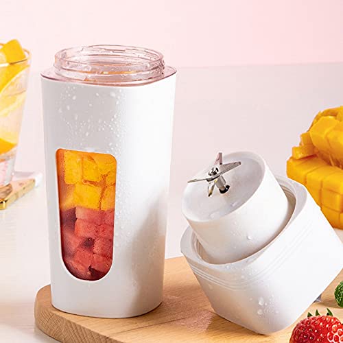 SDFGH Portable Blender for Handmade Fruit or Vegetable Smoothie Mini Juicer with USB Rechargeable for Outdoor Travel