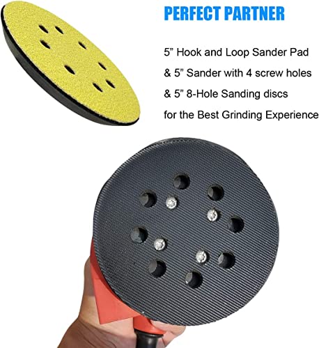 Standard 5" Hook and Loop Replacement Sander Pad for Milwaukee 2648-20 & 2648-21 Random Orbit Sanders