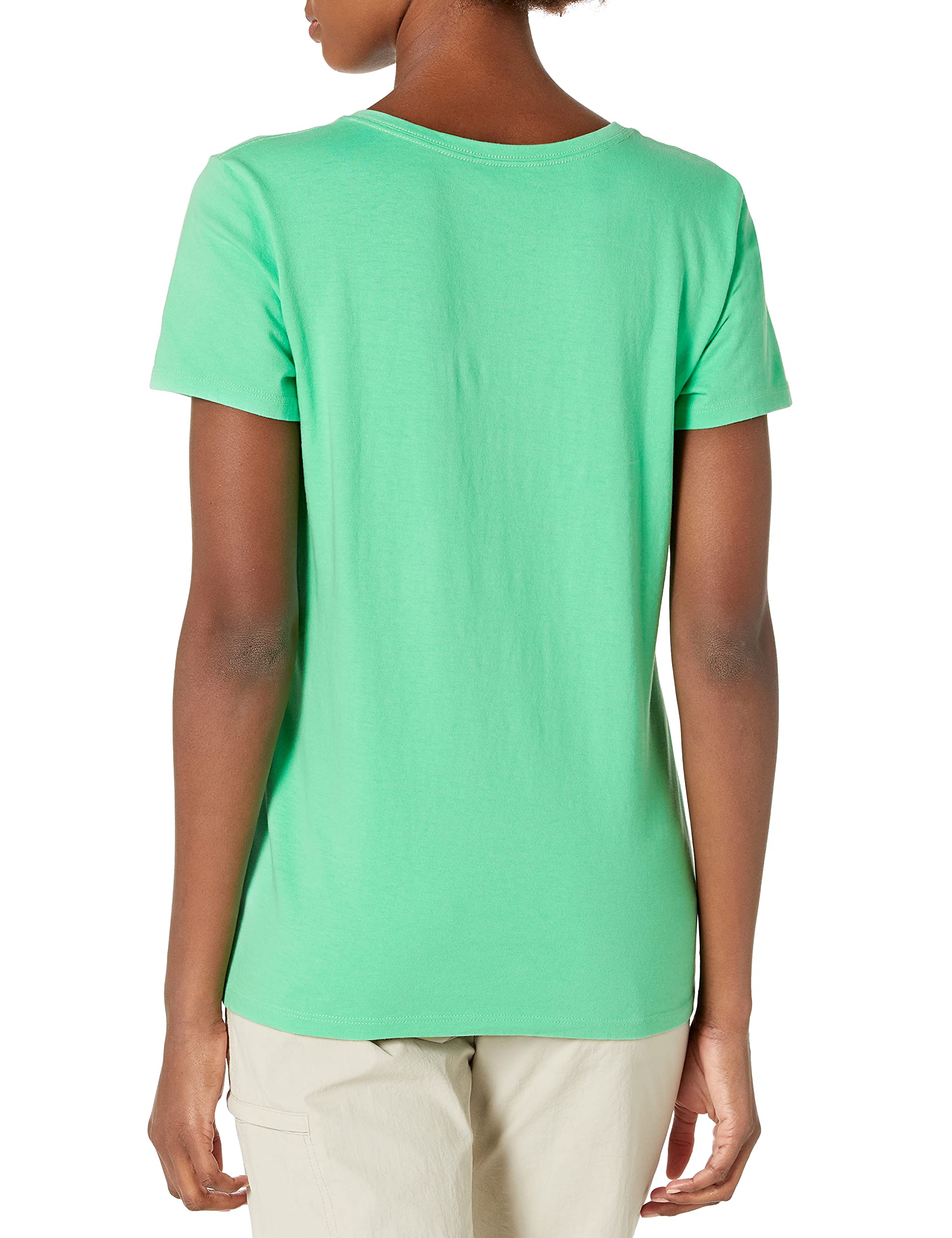 Life is Good Womens Crusher V-Neck Graphic T-Shirt, Spearmint Green, Medium