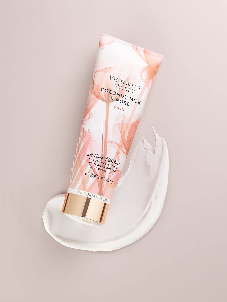 Victoria's Secret Coconut Milk & Rose Mist, Lotion, Wash, & Scrub Set