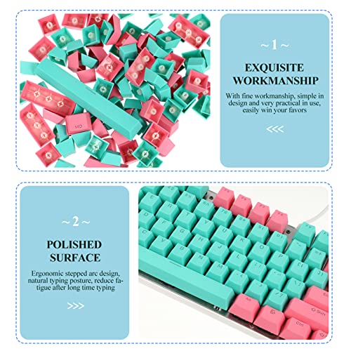 SOLUSTRE Keyboard Key Caps 2 Sets Mechanical Keycaps Replacement Key Caps Key Caps Keycap Decorative Computer