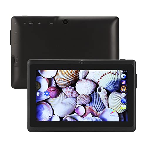 Yoidesu 7 Inch Kids Tablet, for Android 7.0 HD Display LCD Tablet 1GB RAM 8GB ROM Storage, 2.4G 5G Dual Band, Front 30W Rear 200W, Bluetooth Learning Tablet(Black)
