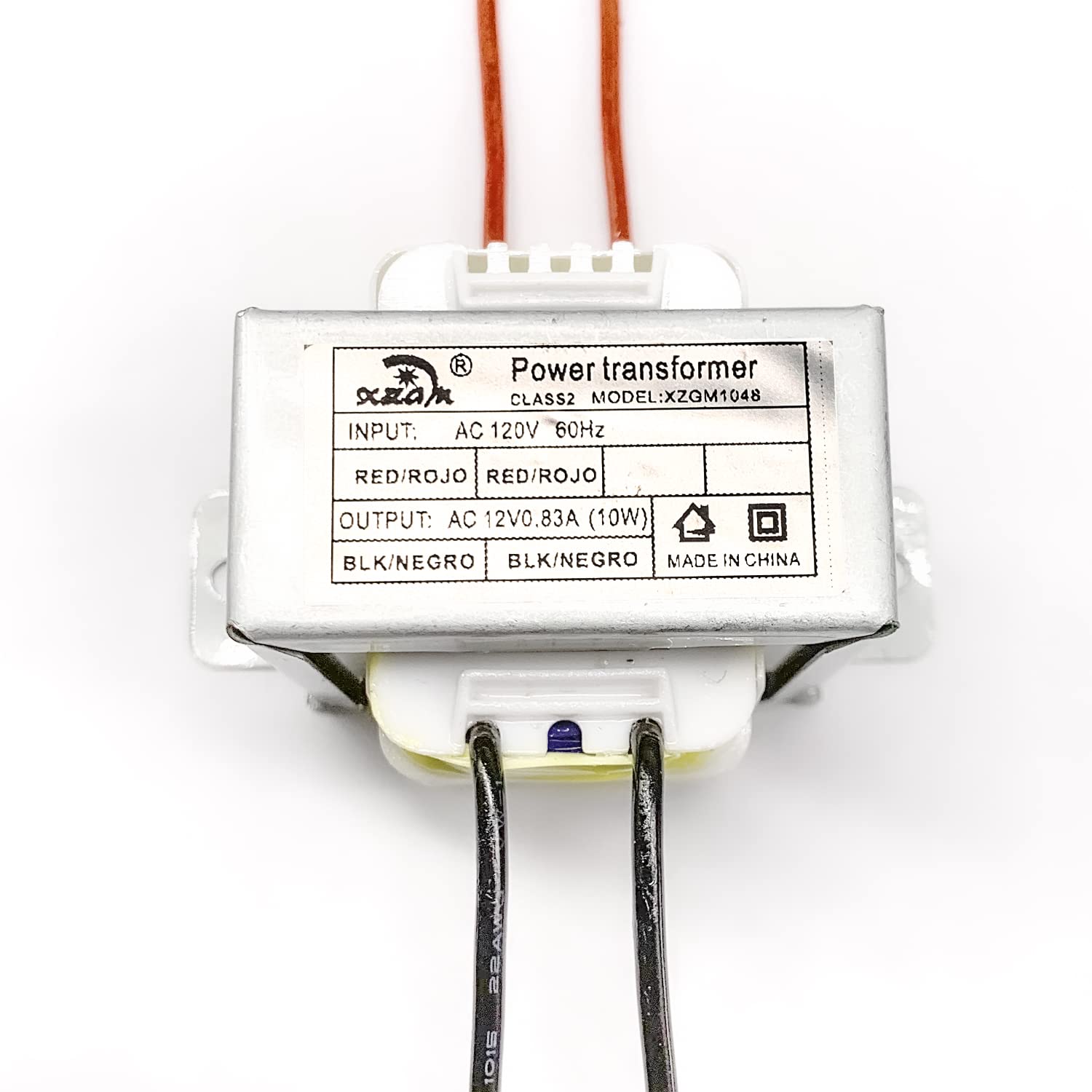 XZGm Input AC 110V -120V Output AC 12V 10VA Power Transformer for Sychronous Motor,Address Light,Fountain,Furnace,Dewalt Portable jobsite Radio,Speaker Protection Circuit。