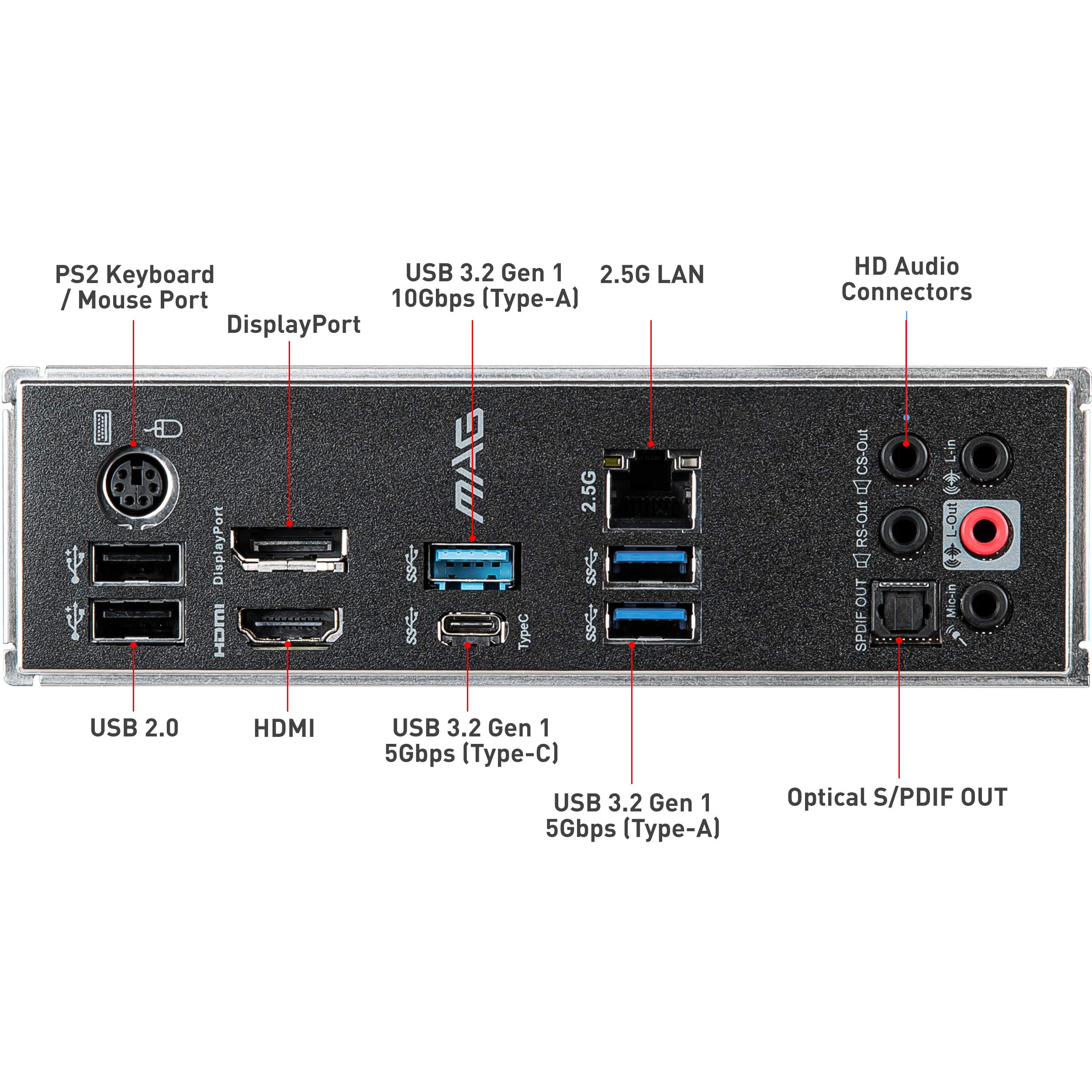 MSI MAG B460M Mortar Gaming Motherboard (mATX, 10th Gen Intel Core, LGA 1200 Socket, DDR4, CFX, Dual M.2 Slots, USB 3.2 Gen 1, 2.5G LAN, DP/HDMI)