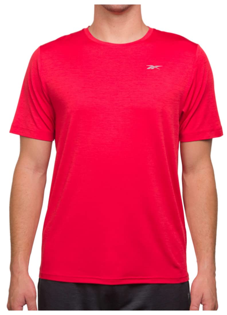 Reebok Men's Textured Active Tee (Mars Red, XX-Large)