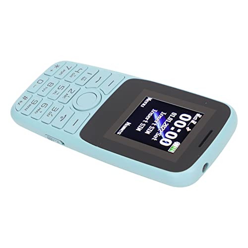 VINGVO Senior Cell Phone, Cell Phone 2.4in Screen 2G GSM for Home (Sky Blue)