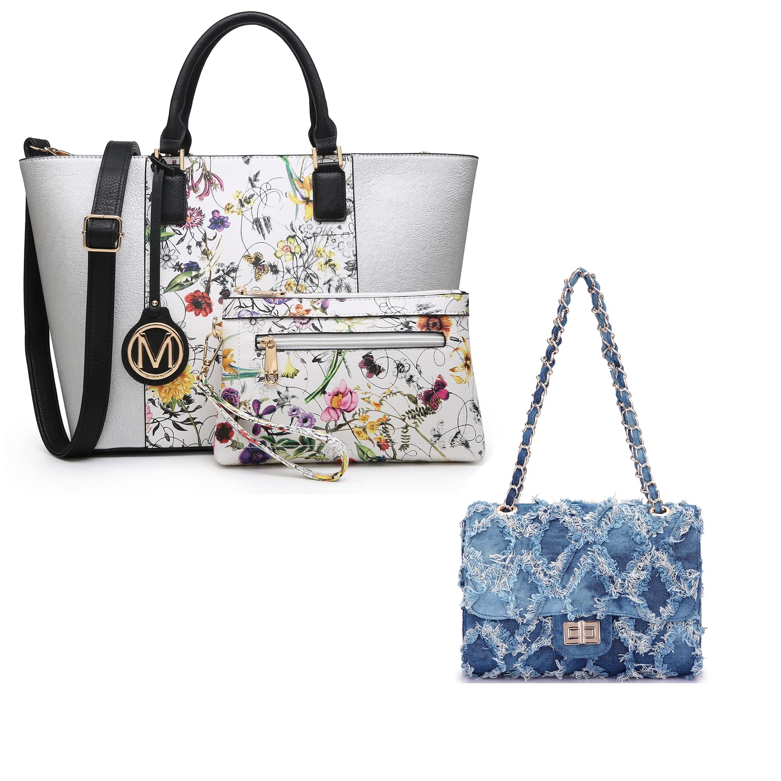 MKP Women Fashion Tote Bag and Denim Purse