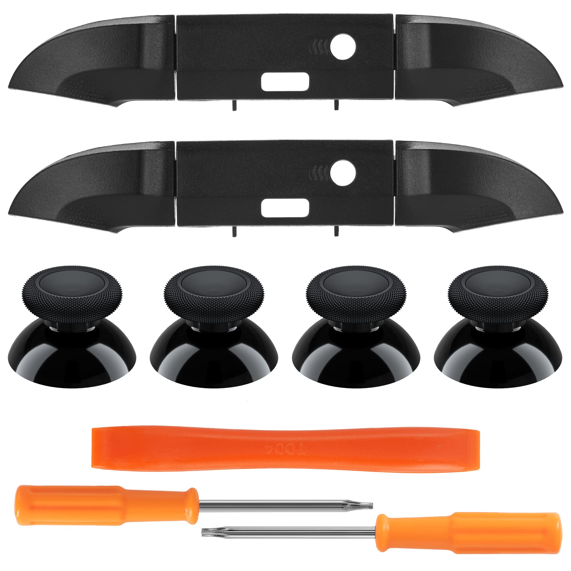 Replacement Bumper & Thumbsticks for Xbox Series X Controller, LB RB Buttons & Joysticks Replacement Parts for Xbox Series X Controller (Black)