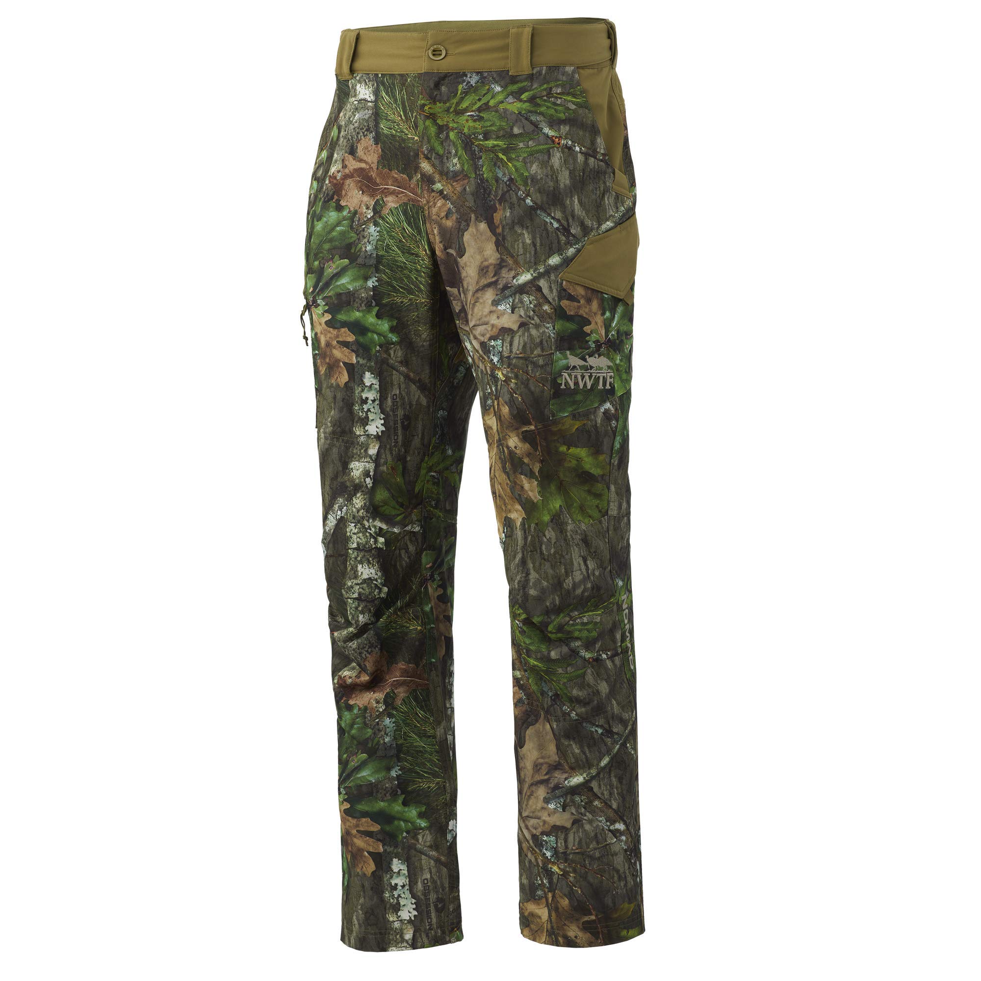 Nomad Mens Nwtf Pursuit Pant | Adjustable Camo Turkey Hunting Pants, Mossy Oak Obsession, X-Large