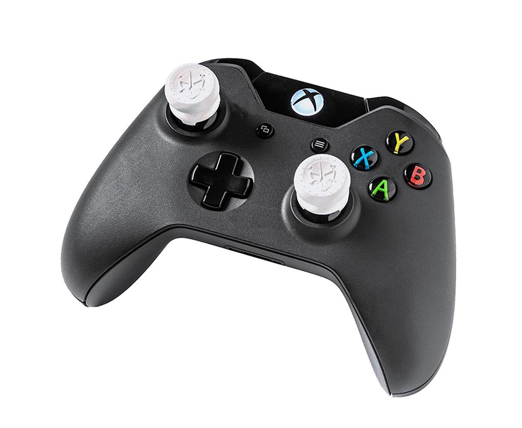 KontrolFreek FPS Freek Phantom for Xbox One Controller | Performance Thumbsticks | 2 High-Rise Concave | White