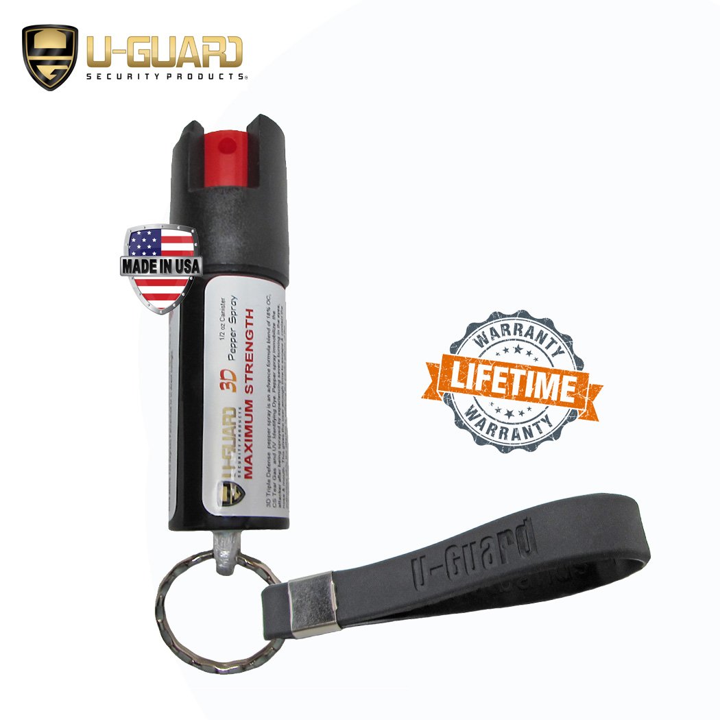 Micro Stun Gun Keychain Pepper Spray Self Defense Kit Bundle. Personal Non Lethal Weapons For Women Or Men. High Volt Rechargeable Keychain Stun Gun & Key Ring Max Strength Pepper Defense Spray (PINK)