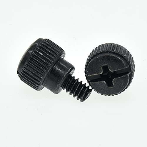 YANMAN Stainless Screw，Flat Head Screws，Screw Anchors，Computer Case Cooling Adjustment Screw Thumbscrews Thumb Screw M3.5 （10pcs） (Color : Silver)