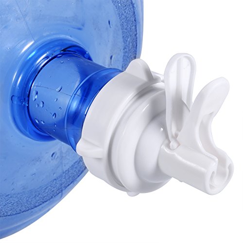 Yosoo Water Dispenser Valve, Plastic Drinking Bottle Top Spigot Water Replacement Bottle Top Valve Faucet Dispenser Simple Device White