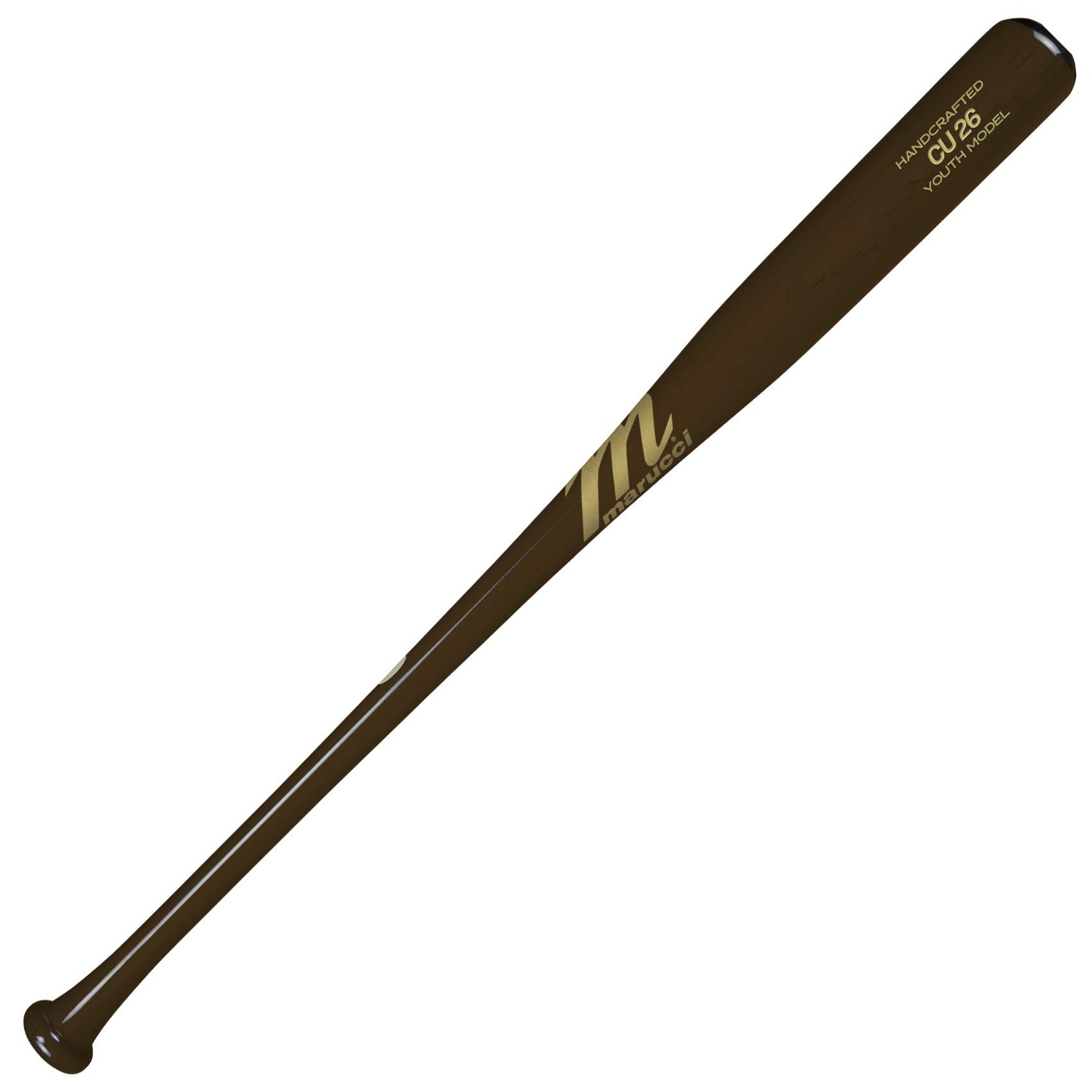 Marucci CU26 Youth Model Maple Wood Baseball Bat, Chocolate, 28"