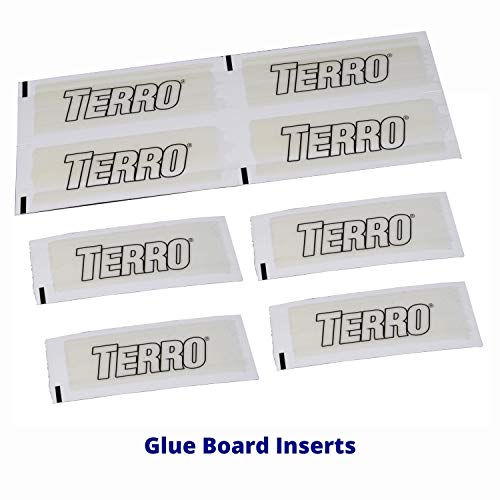 TERRO T3220 Refillable Spider & Insect Trap Attracts Pests with Hydro-tech Lure β Includes 2 Traps & 8 Glue Boards , Brown