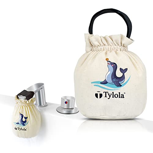 Tylola Showers- Bathtub Water Filter for Tub Faucet.Adds 7 OZ Organic Water Purifying Minerals.Remove Chlorine,Impurity,Iron Rust& Enjoy a Hydrogen-Rich Water Bath.Skin-Nourishing & Allergy-Relieving.