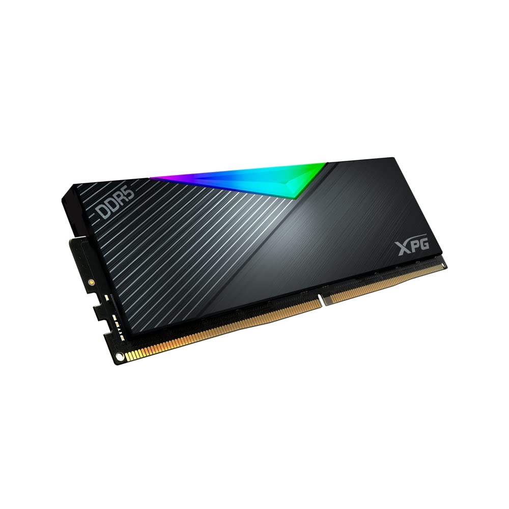 XPG Lancer DDR5 RGB 5600MHz 32GB (2x16GB) CL36-36-36 UDIMM 288-Pins Desktop SDRAM Memory RAM Kit Black Heatsink (AX5U5600C3616G-DCLARBK)