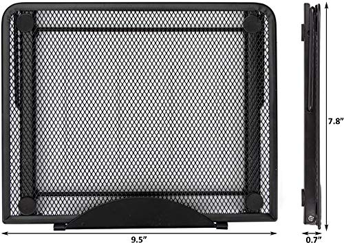 Nicunom Laptop Stand Desktop Laptop Computer Holder, Angle Adjustable Foldable Portable Ventilated Notebook Riser for Desk, Compatible with 10~15 inches Tablet, Laptop, Black