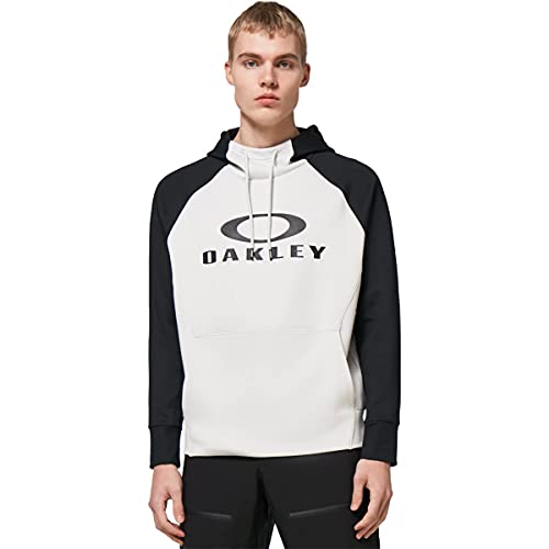 Oakley Men's Sierra DWR Fleece Hoody 2.0, Blackout/Cool Gray, M