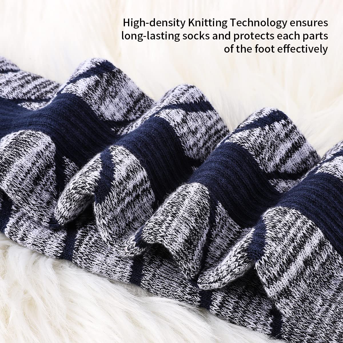 Ski Socks Women Men, 3 Pair Extra Thick Warm Snow Winter Skiing Socks Long Knee High Snow Snowboarding Skiing Socks