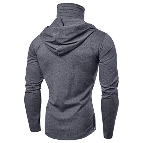 Mens Face_Cover Button Sports Sleeveless/Short/Long Sleeve Vest Hooded Splice Large Open-Forked Male Tank Tops Shirt Blouse with ๐๐ฎ๐ฐ๐ฒ ๐ ๐ฎ๐๐ธ