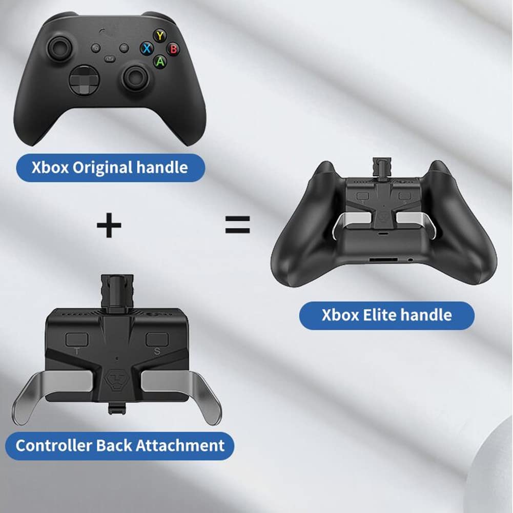 TAPDRA Extension Programmable Keys Controller Back Button Attachment With 3.5MM Aduio Port Replacement for Xbox Series S X Controller