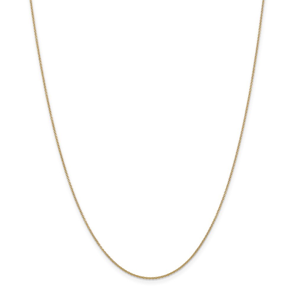 The Black Bow 14k Yellow Gold LG Polished Pencil Starfish (32mm) Necklace - 18 Inch