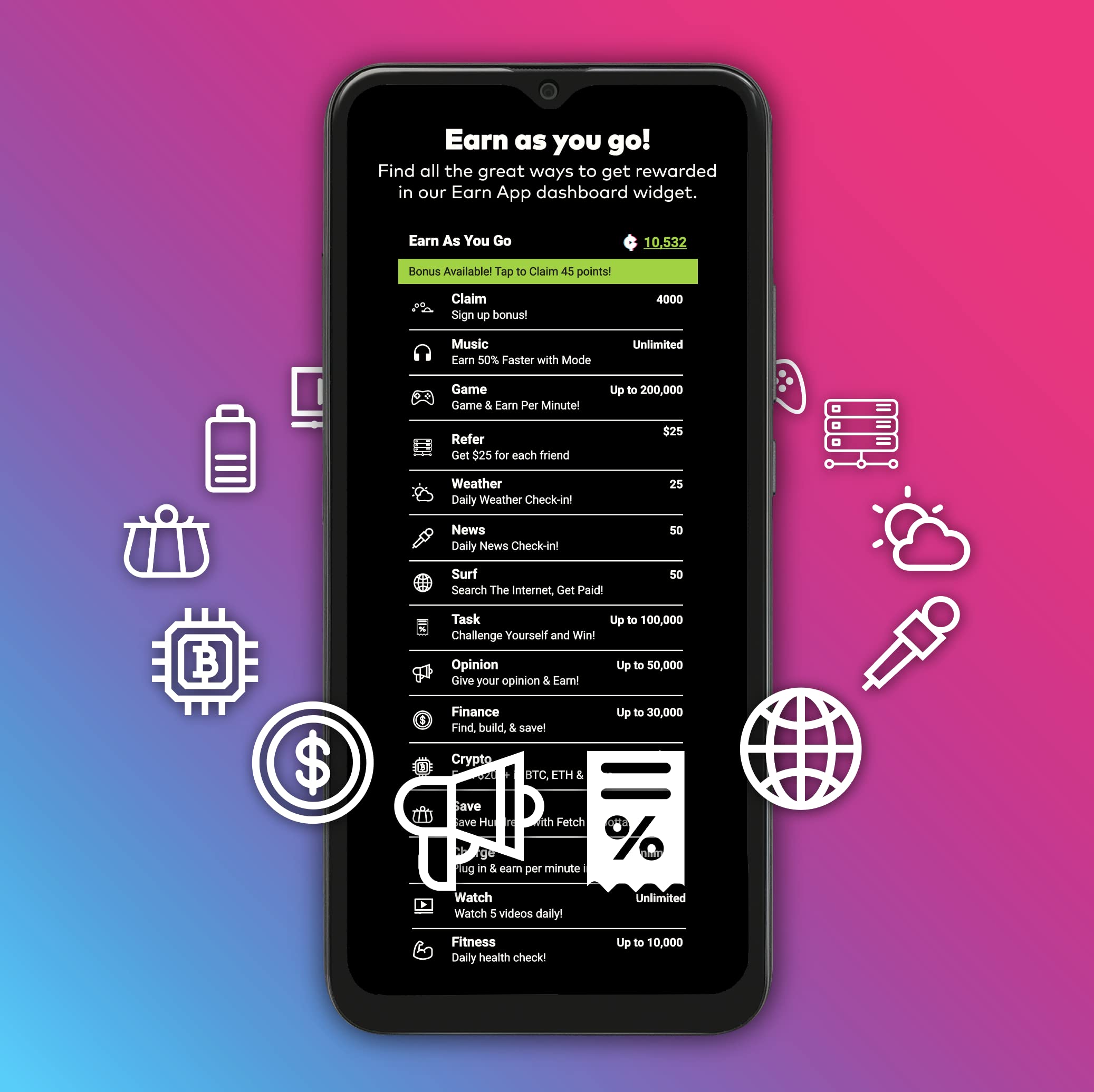 Mode Phone Unlocked Android Cell Phone - The Mobile Phone That Pays You - 64GB Dual SIM Smartphone 2022-6.52" HD, 13MP Triple Camera, 4000 mAh Battery - AT&T, T-Mobile, Straight Talk, Mint & More