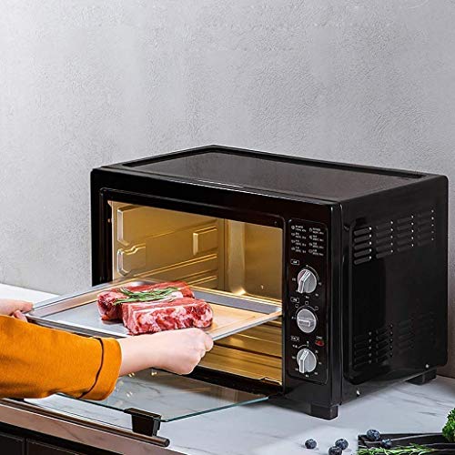 Large Capacity Household Desktop Electric Oven Small Black Baking Cake Oven Multifunctional Independent Temperature Control Oven 38L Mini Ovens