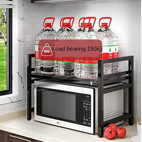 YXBDN Kitchen Storage Shelf Multi-Layer Countertop Dish Rack Home Double-Layer Storage Rack (Color : B, Size : 45cm*64cm)