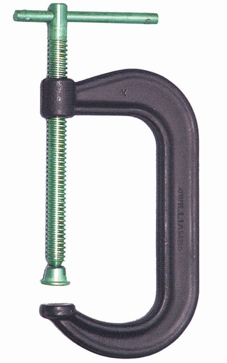 Williams CC-408S 8-Inch Drop Forged C Clamp , Black
