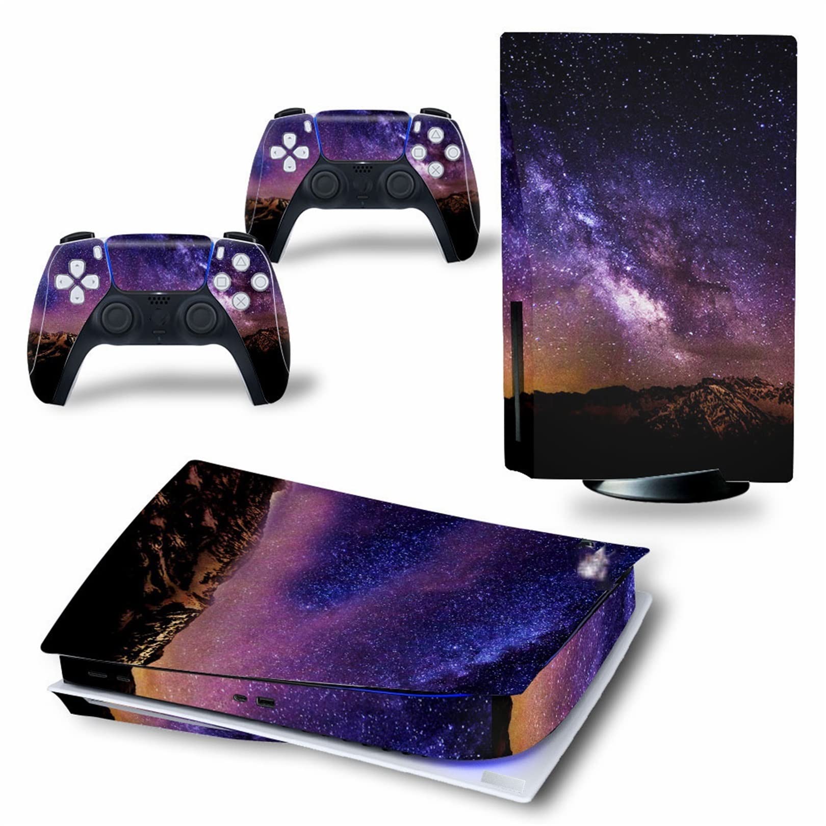 Top factory BUCEN for PS5 Skin Disc Edition & Digital Edition Console and Controller Vinyl Cover Skins Wraps Scratch Resistant, Compatible 45449 Anti Scratch (Size : Digital Edition)