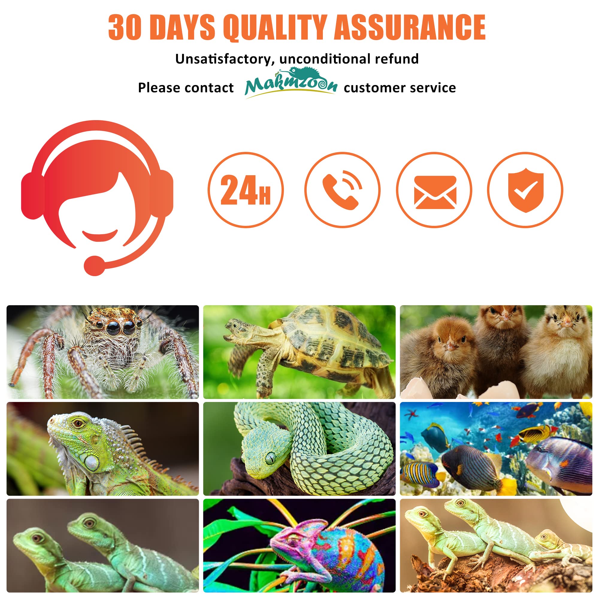 Makmzoon 2 Pack 100W Reptile Heat Lamp Bulb UVA Basking Spot Heat Lamp Reptile light tortoise light turtle Bulb for Animals Bearded Dragon