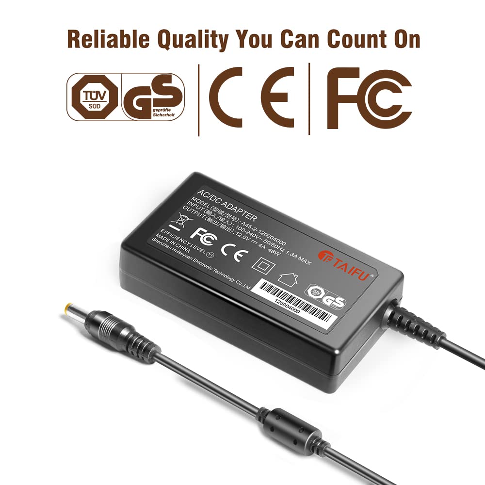 TAIFU 12V 3A AC/DC Adapter Repalcement for Sony PlayStation VR Virtual Reality Headset Sony PS4, PlayStation 4 PSVR PSVR2 CUH-ZAC1 CUH-ZVR2 CUH-ZVR1 ADP-36NH A EVI-D100 SQN36W12P-04 Power Supply Cord