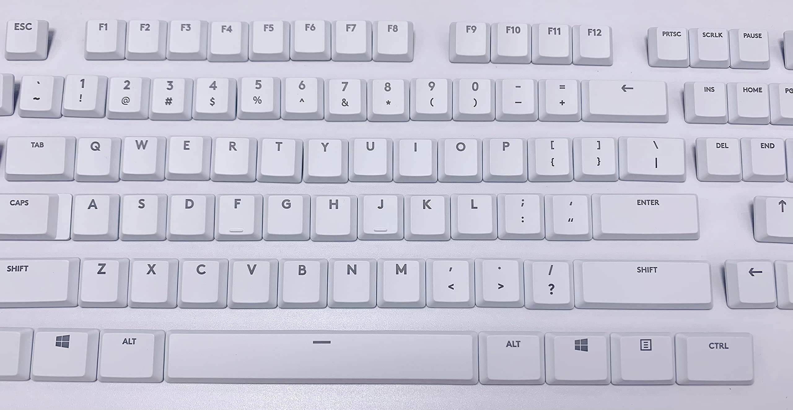 WJ for G915 Full 109 Keycap Replacement G915/G913/G815/G813 TKL RGB Mechanical Gaming Keyboard (g915 White 109 keycaps)