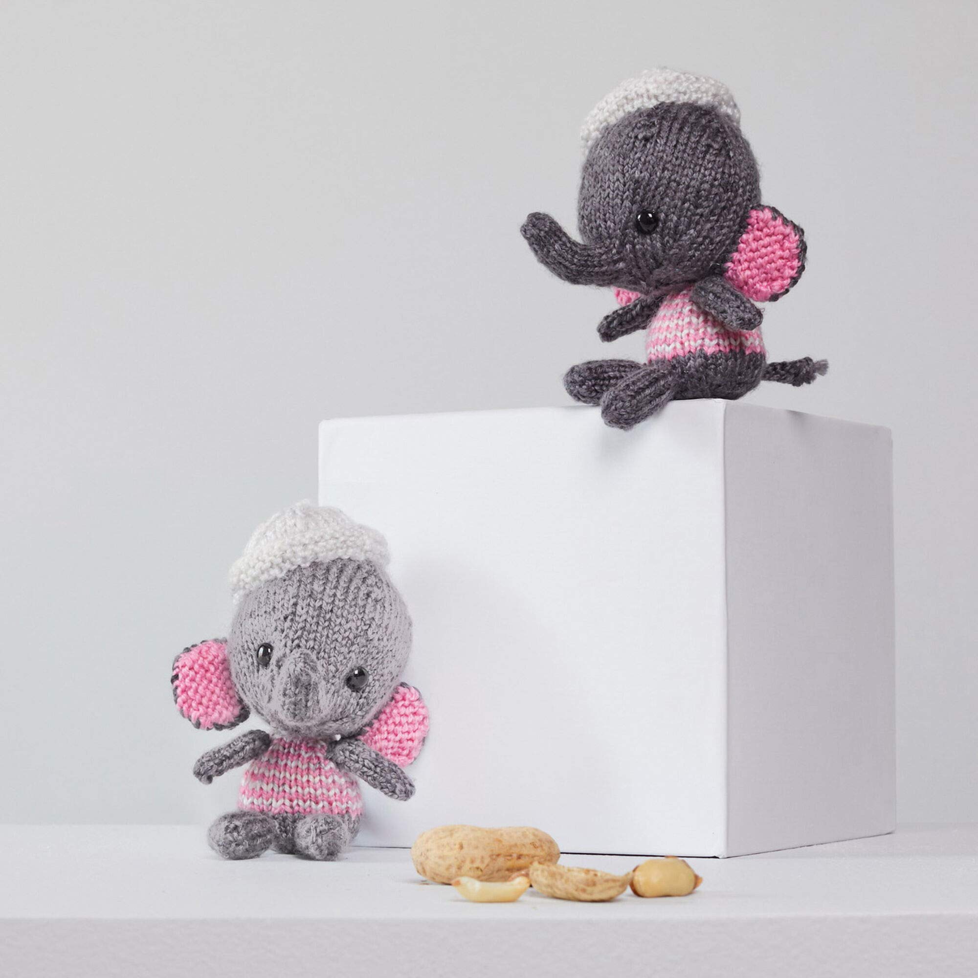 Red Heart Amigurumi Yarn, (3-Pack) Elephants, Narwhals, and Flamingos!