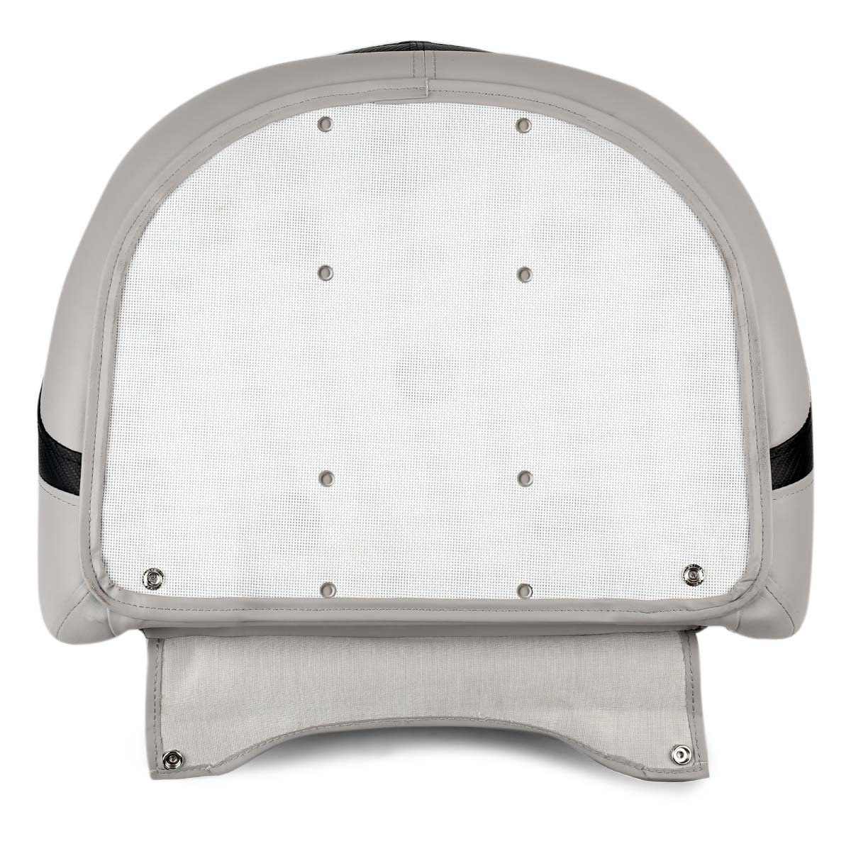 Leader Accessories Two Tone Captains Bucket Seat Premium Sports Flip Up Boat Seat (White/Charcoal)