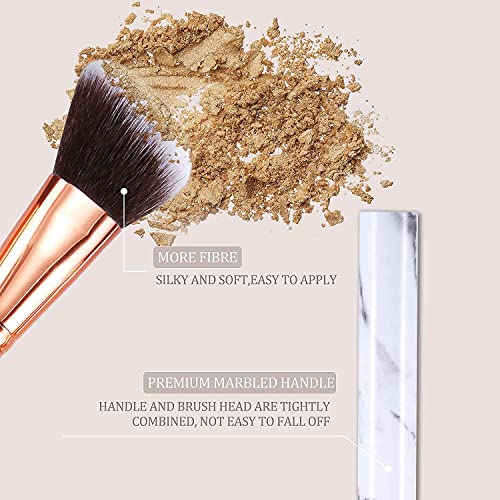 Makeup Brushes Set 15PCS Professional Make up Brushes Set Synthetic Foundation Powder Concealers Eye Shadows Makeup Tools Grey