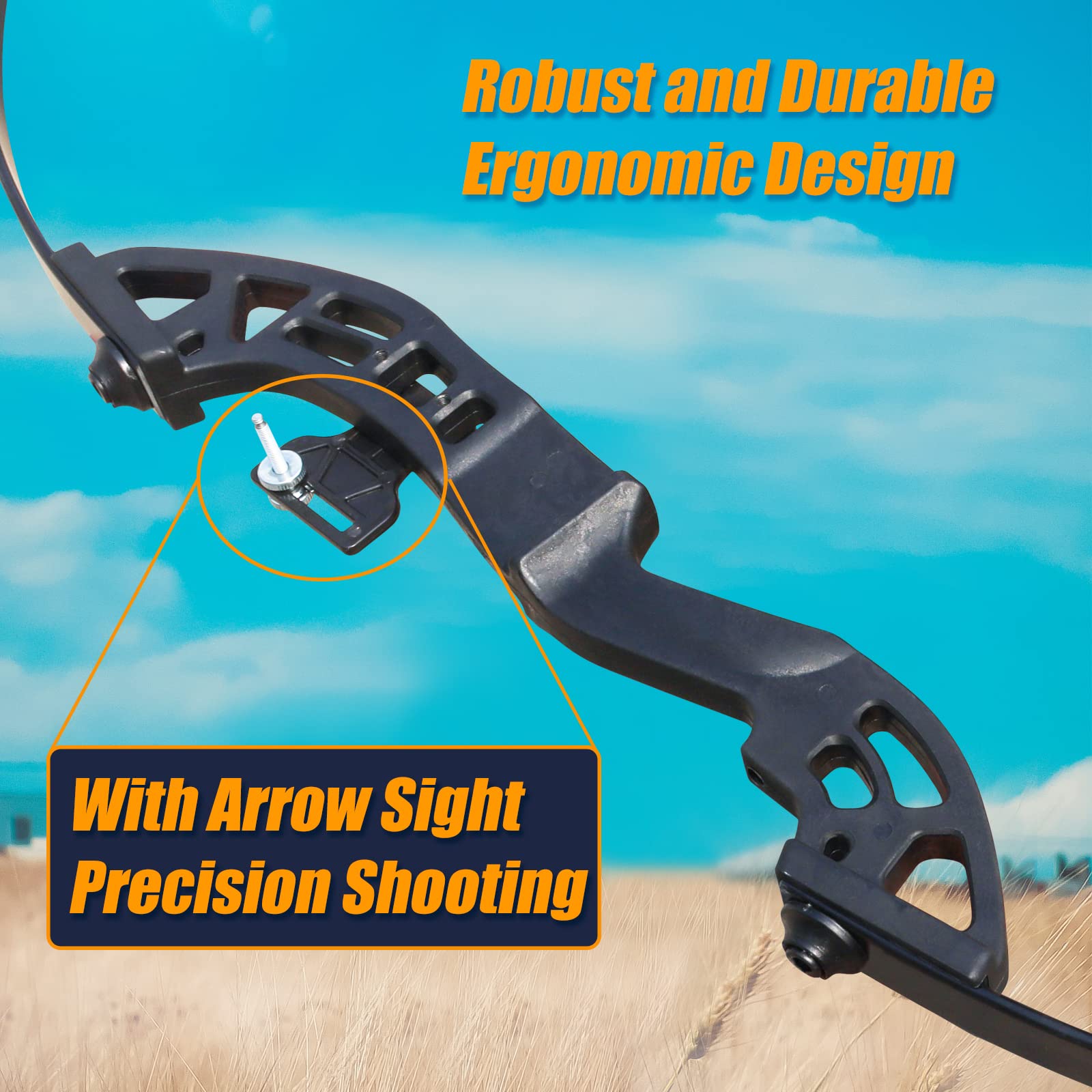Takedown Bow, Archery Set for Right Left Hand, Long Bow for Beginner Adult, Recurve Bow and Arrows for Shooting Hunting Practice Training Backyard Target (30lb)