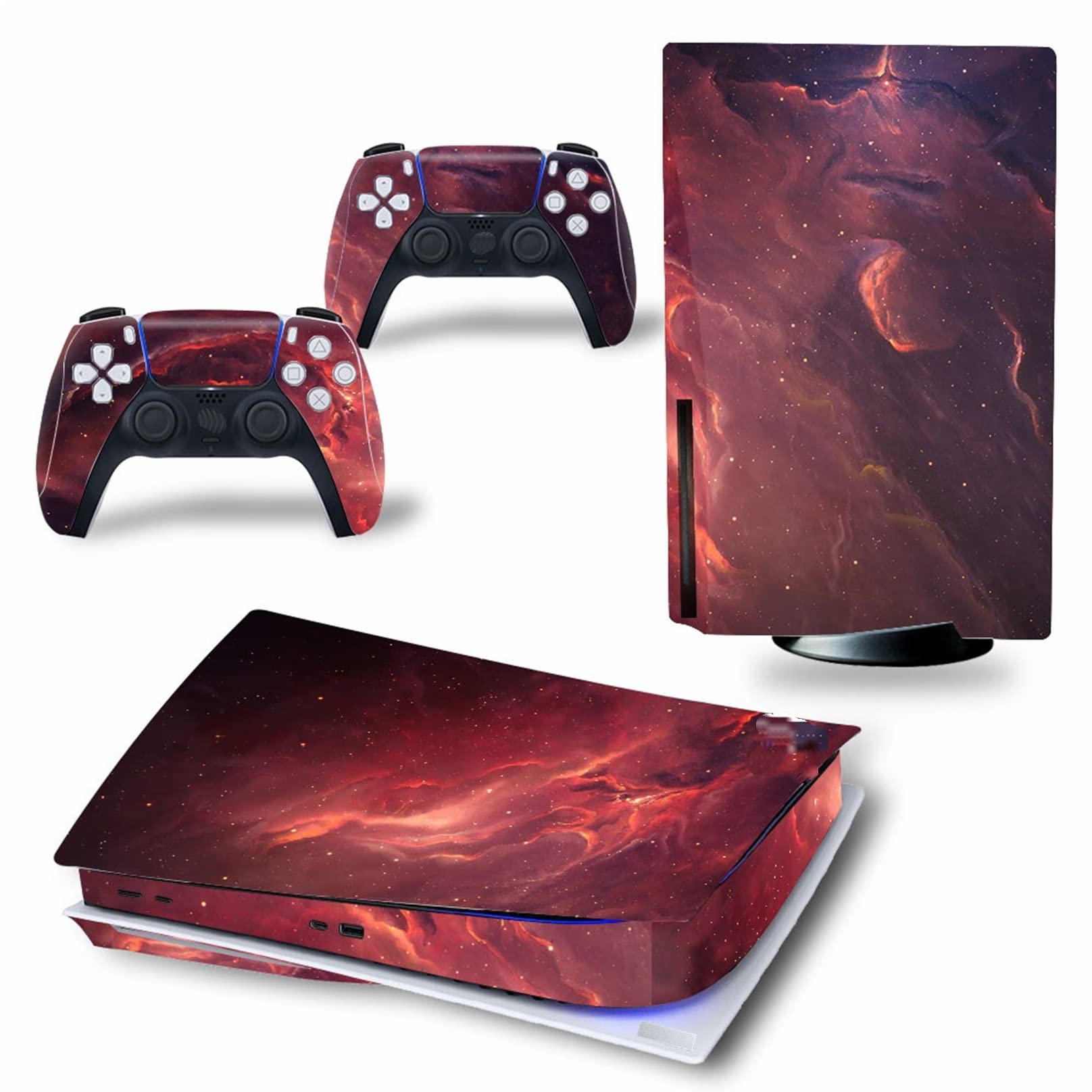 Top factory BUCEN for PS5 Skin Disc Edition & Digital Edition Console and Controller Vinyl Cover Skins Wraps Scratch Resistant, Compatible with for PS5 557609 Anti Scratch (Size : Digital Edition)