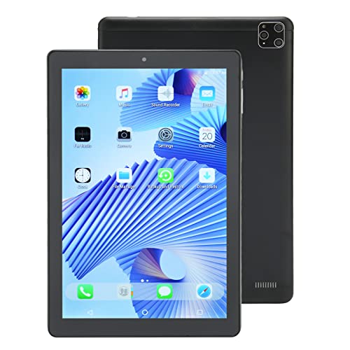 soobu Tablet PC, 10.1 Inch Tablet Dual Card Dual Standby 4GB RAM 64GB ROM 5G WiFi 100-240V for Reading for Android 10 (US Plug)