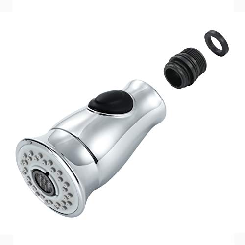UMIRIO Kitchen Faucet Head Replacement Part Pull Down Universal Kitchen Nozzle Sink Faucet Hose Sprayer Replacement Water Faucet Kitchen Tap Spout Female Male,Chrome,2 Function