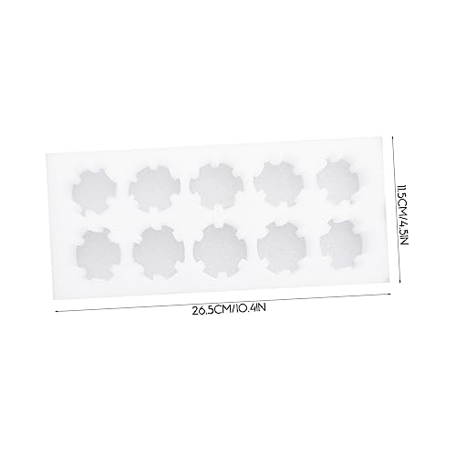 Mobestech 2 Sets 10 Egg Trays Egg Cases Kitchen Egg Holder Refrigerator Egg Storage Organizer Egg Placing Holder Fridge Eggs Holder Containers with Lids Customized Storage Rack Foam White