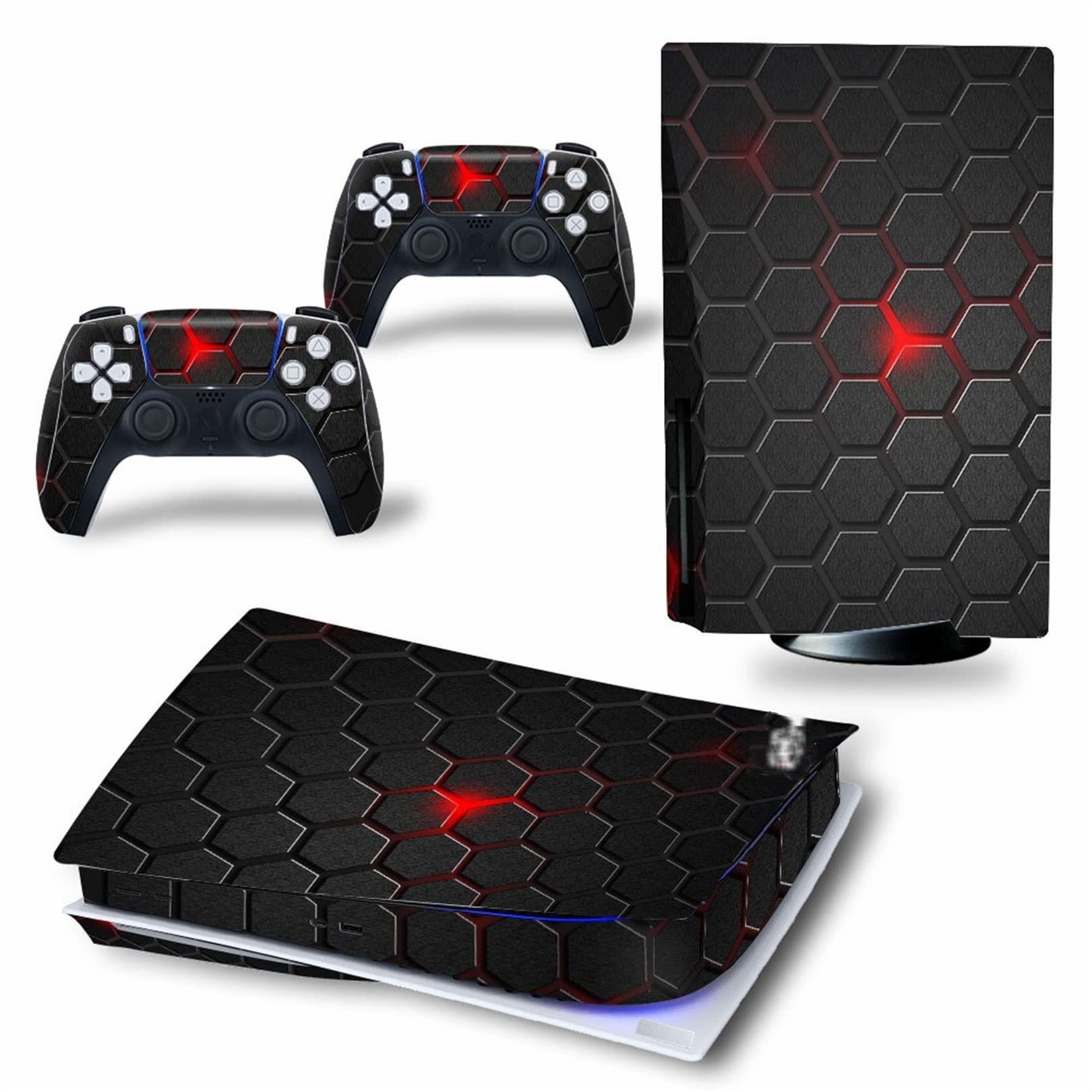 Top factory BUCEN for PS5 Skin Disc Edition & Digital Edition Console and Controller Vinyl Cover Skins Wraps Scratch Resistant, Compatible with for PS5 183139 Anti Scratch (Size : Disc Version)