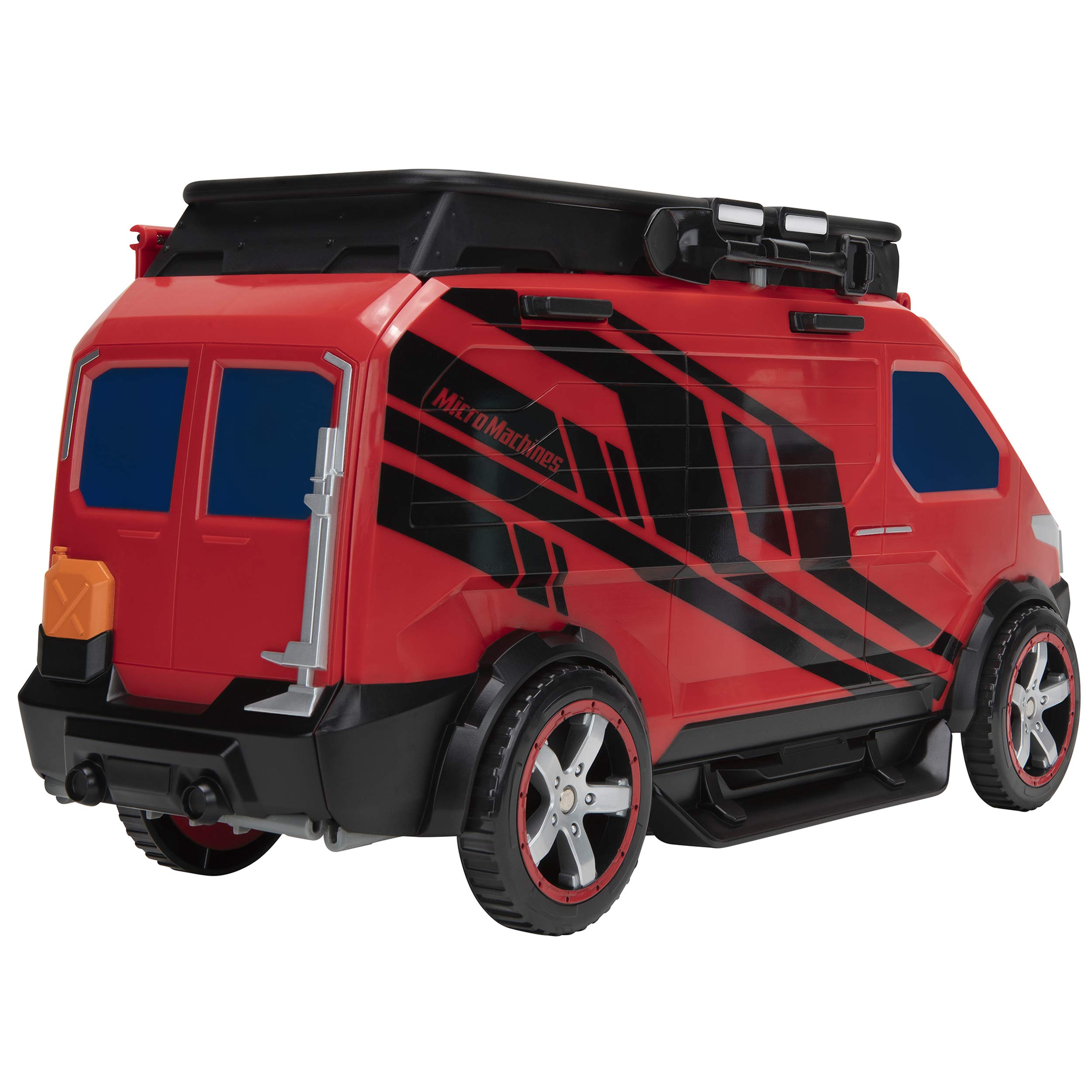 Micro Machines Super Van City Playset - Includes 12 MM Vehicles, Working Bridge, Construction Site, High Rise Building, Drag Strip, Ramps - Collect Them All