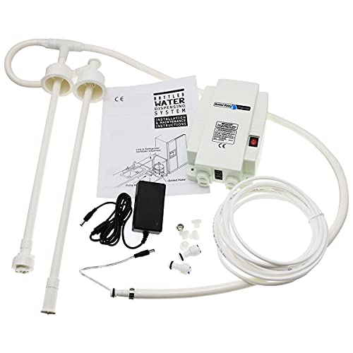TDRRICH Bottled Drinking Water Dispensing Pump System,Double-Pipe Electric Water Pump for 5 Gallon Power 25W Pressure Value 60psi 1GPM Flow 2.5L Suitable for Coffee/Ice Machines,Refrigerators, Faucets