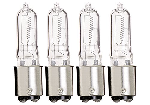 KOR Q35CL/DC - 120-Volt - Halogen JD Type T4 - BA15D - DC Bayonet Base - 35-Watt - Clear Light Bulbs (4-Pack)